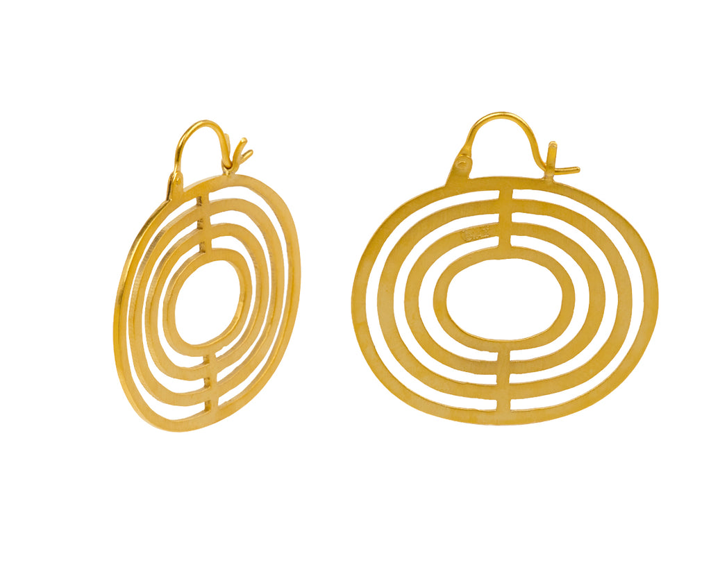 Jane Diaz Rainbow Hoop Earrings