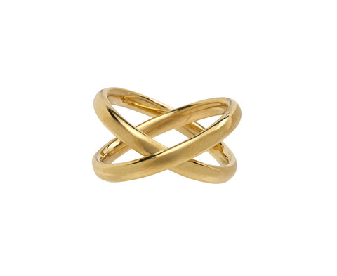 Rose Gold X Ring