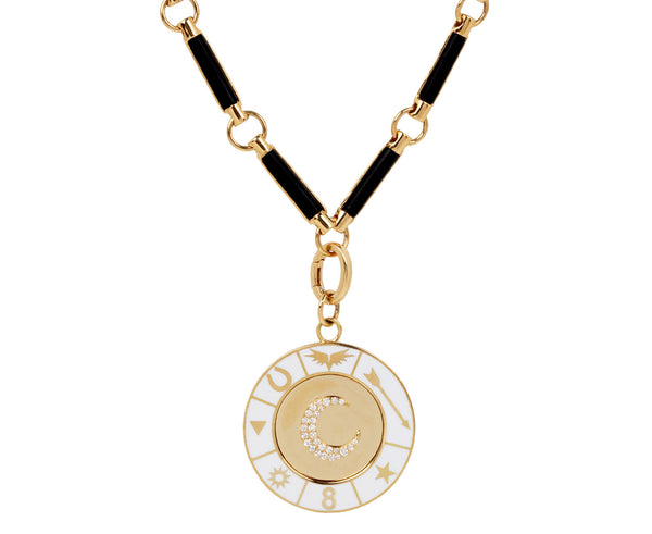 Foundrae White Crescent Wheel Medallion ONLY