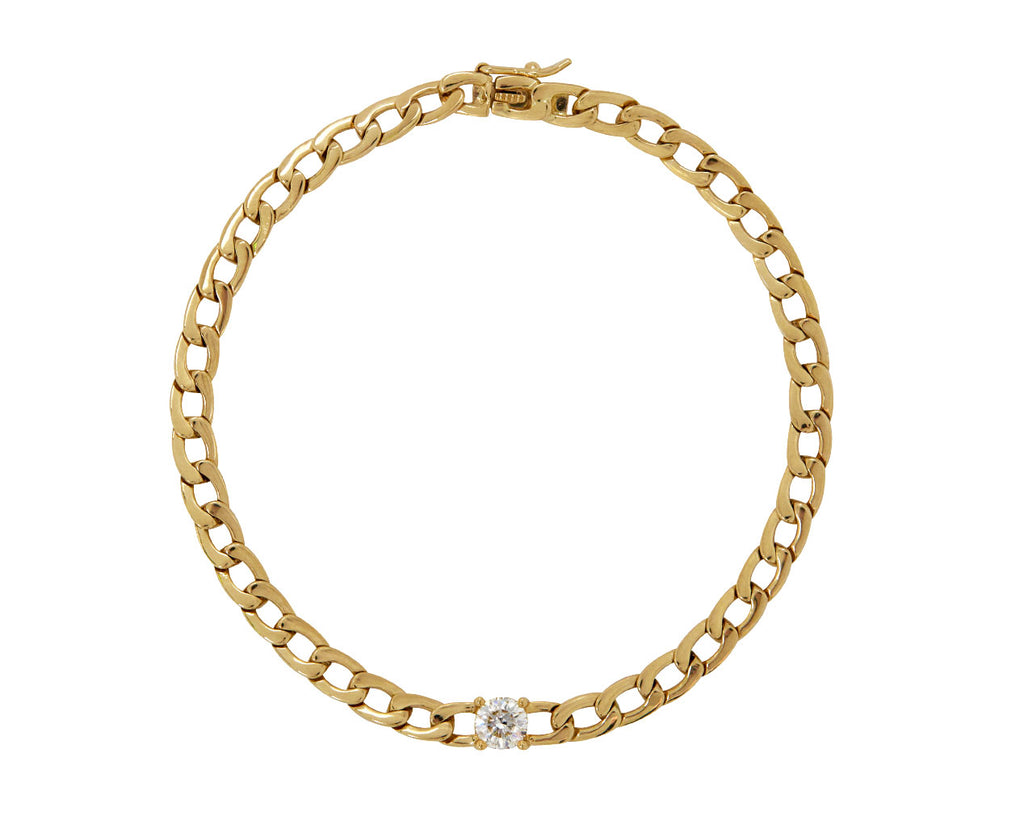 Round Diamond Chain Bracelet