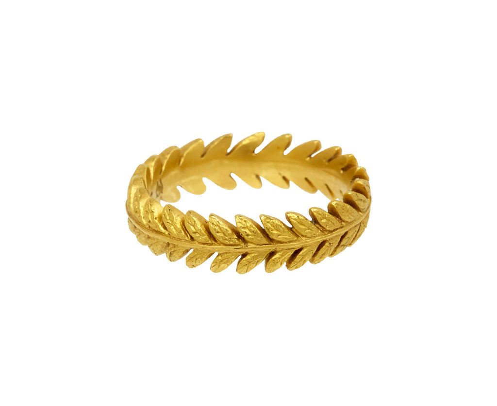 leaf ring gold
