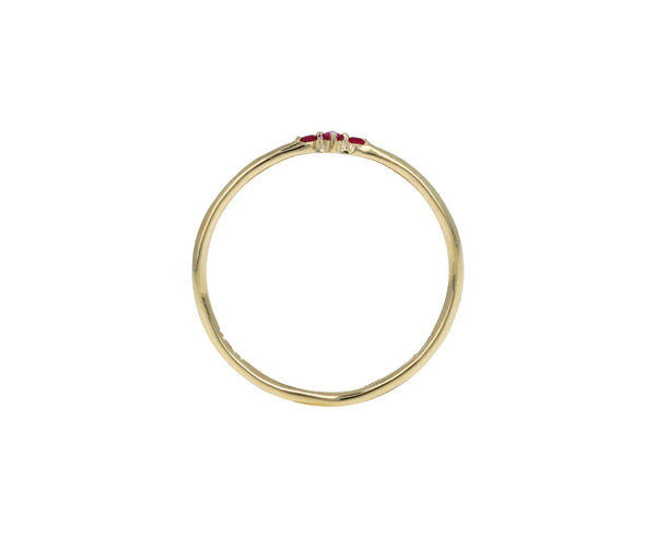 Tres Ruby Ring