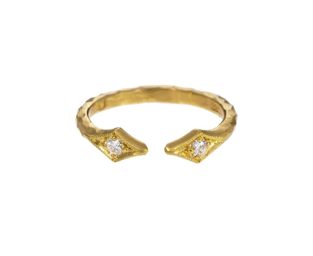 Gold Double Diamond Ring